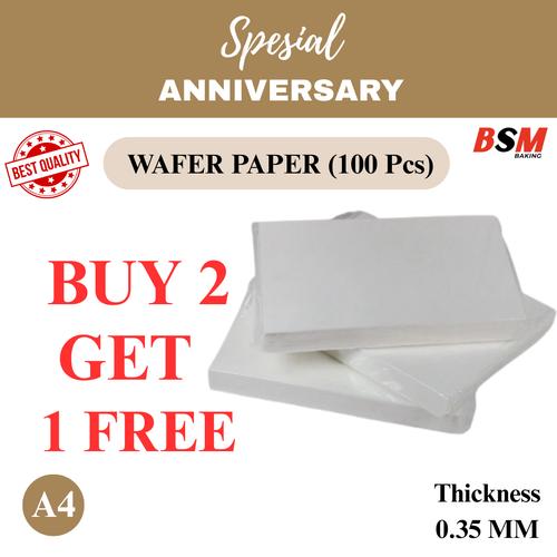 Jual Edible Wafer Paper / Kertas Wafer / Edible Icing Paper / Edible ...