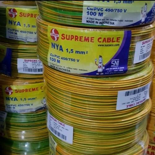 Jual Kabel NYA 1.5mm Kawat Tunggal Engkel NYA 1.5 mm Roll 100 Meter ...