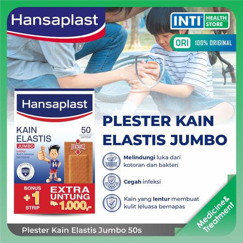Jual Hansaplast | Plester Kain Elastis Jumbo 50s | Plester Luka ...