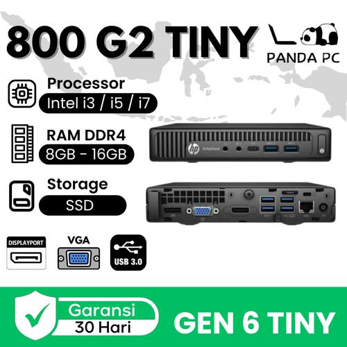 Jual PC HP EliteDesk 800 G2 Tiny Intel Core i3 / i5 / i7 Gen 6 Mini PC ...