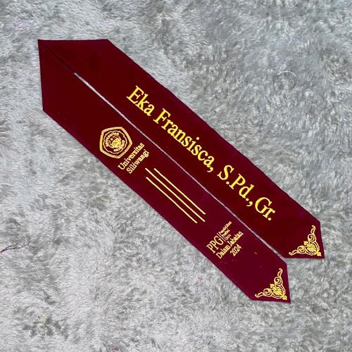 Jual (1 hari jadi) Selempang wisuda leher BATIK Selendang free custome ...