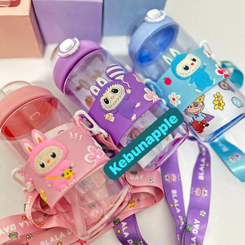 Promo Botol Minum Anak Karakter LABUBU Lucu Kapasitas 650ml FREE STIKER ...
