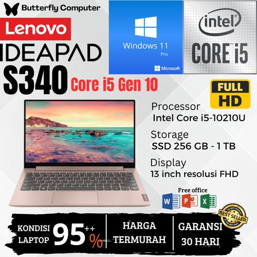 Promo Laptop Lenovo IdeaPad S340 Core i5 Gen 10 - RAM 8GB SSD 1TB ...