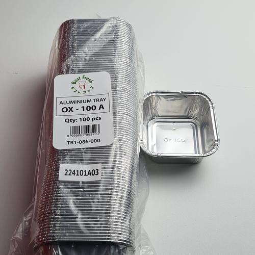 Jual ALUMINIUM TRAY OX-100 - WADAH CUP ALUMINIUM FOIL TRAY - OX 100 - TANPA LID - Jakarta ...