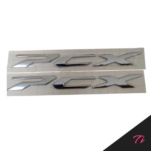 Jual Logo Emblem PCX 150 3D Warna Chrome Bisa Satuan Atau Kanan Kiri ...
