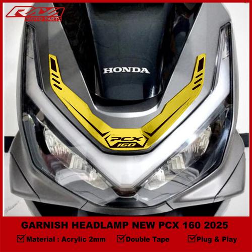Jual RAYA GARNISH HEADLAMP PCX 160 2025 CBS ABS ROADSYNC AKSESORIS PCX ...