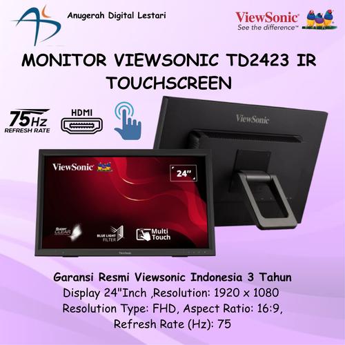 Promo Monitor Viewsonic TD2423 IR Touchscreen 24"Inch FHD Cicil 0% 3x ...