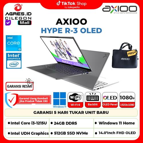 Promo AXIOO HYPE-R 3 OLED Intel Core i3-1215 24GB 512GB SSD 14.0-inch ...