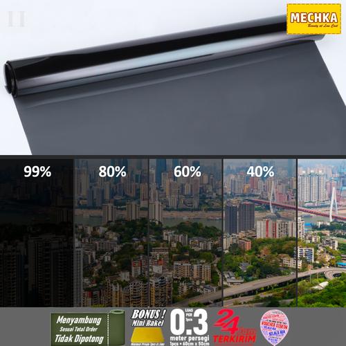 Promo Mechka Film Riben Hitam /50cm Sticker Kaca Anti Panas 40% 60% 80% 99% RIBEN-50 - Riben ...