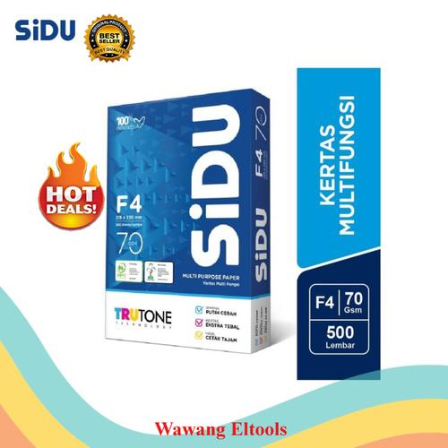 Jual Kertas HVS Folio Sinar Dunia 70 gsm SIDU F4 70 RIM / per box / 5 ...