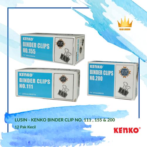 Jual Penjepit Kertas Dokumen KENKO Binder Clip no. 111, 155, & 200 ...