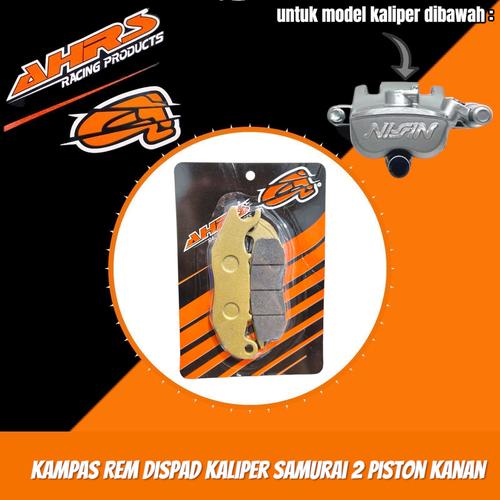 Promo KAMPAS REM DISPAD KALIPER SAMURAI BRAKE 2 PISTON KANAN AHRS RACING - SCP-011 KANAN SAMURAI ...