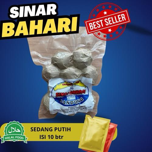 Promo 1 varian Baso Ikan sinar bahari Sedang putih isi 10 Food - Kab ...