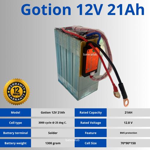 Jual Lifepo4 Gotion 3.2V 21Ah Untuk PLTS UPS Panel Surya Starlink Motor Listrik masa pakai 5-10 ...