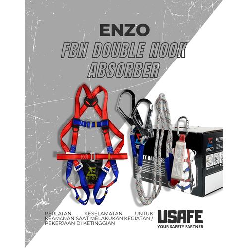 Jual Full Body Harness Enzo Double Hook Absorber Lanyard - Kab. Gresik ...