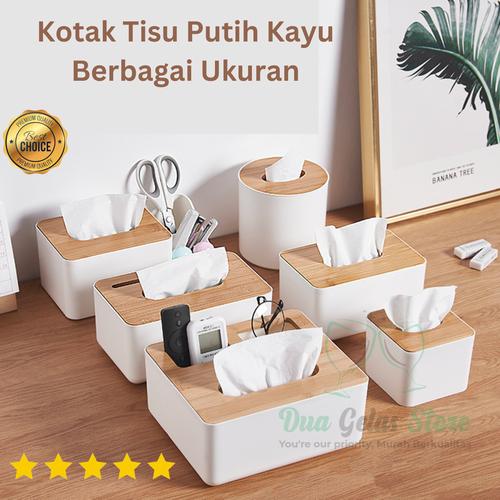 Promo Kotak Tisu Kayu Wood Tissue Box Tempat Tisu Tissue Kayu Putih ...