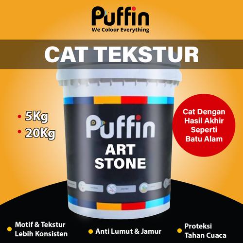 Promo Cat Texture Puffin Art Stone cat tembok Texture Batu Alam Natural ...