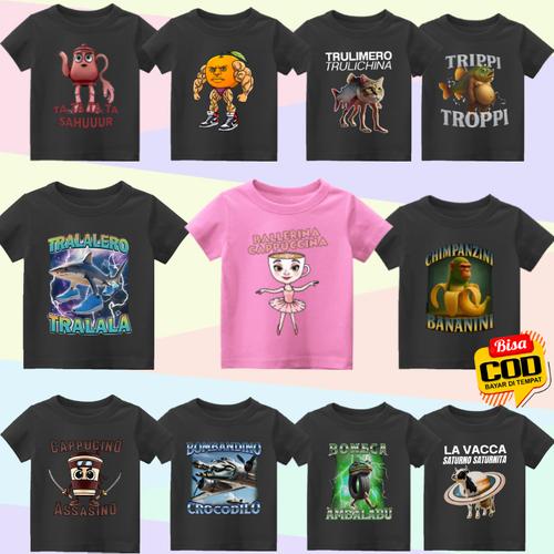Jual BAJU ANAK KAOS ANAK KARAKTER ANOMALI TUNG TUNG SAHUR / CAPPUCINO ...