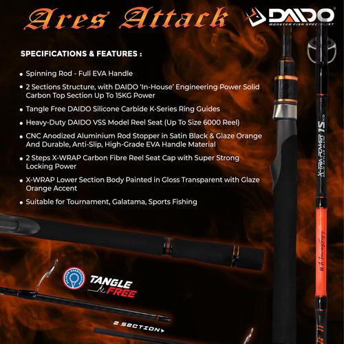 Jual JORAN DAIDO ARES ATTACK SOLID CARBON 165CM DAN 180CM - GAGANG FULL ...