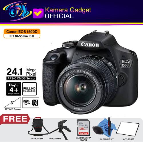 Promo CANON EOS 1500D KIT 18-55MM IS II - CAMERA DSLR ORIGINAL - 1500D ...