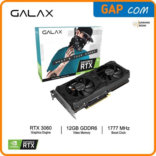 Jual VGA GALAX GeForce RTX 3060 12GB GDDR6 (1-Click OC) Dual Fan - VGA ...
