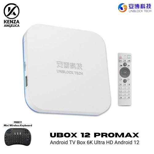 Jual [FREE GIFT] UNBLOCK TECH UBOX 12 PRO MAX Android TV Box 6K Android ...