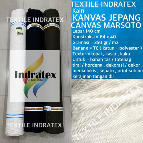 Jual ( per 1 meter ) kain KANVAS JEPANG CANVAS TEBAL MARSOTO lebar 140 ...