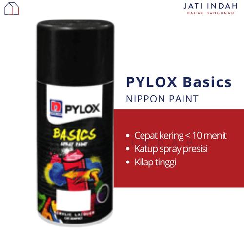 Jual PYLOX BASICS Spray Paint Nippon Paint / Pilox / Pilok / Cat Semprot 300 cc - 101 White ...