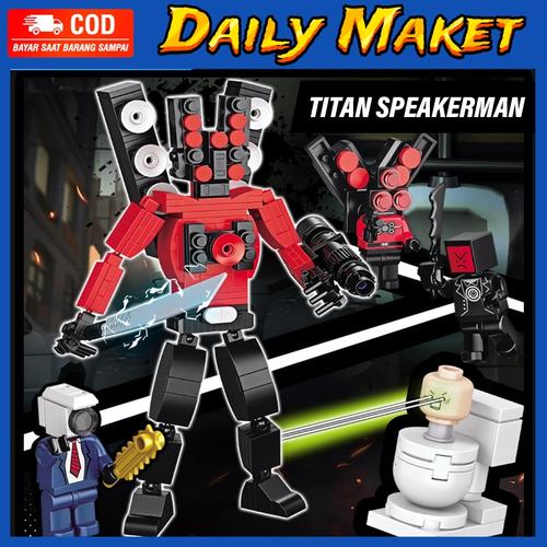 Jual Mainan Anak Balok Brick Skibidi Toilet Foe Titan Speakerman ...