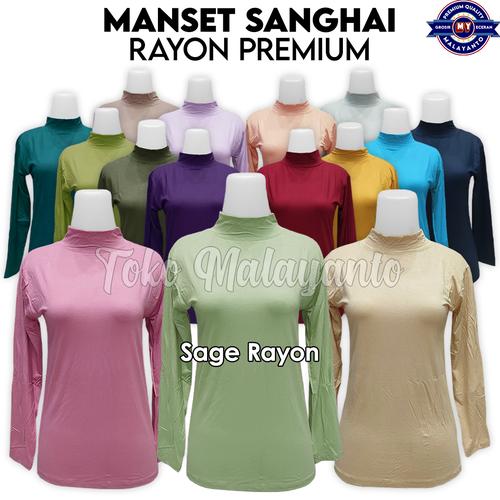 Jual Baju Manset PREMIUM Lengan Panjang Wanita Bahan RAYON Mangset ...