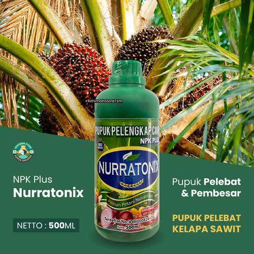 Jual pupuk cair pelebat penyubur KELAPA SAWIT NPK NURRATONIX melebatkan tanaman kelapa sawit dan ...