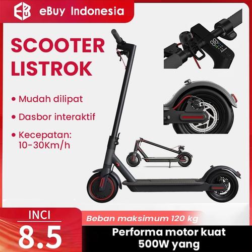 Promo EBuy outdoor skuter Elektrik Listrik Lipat 8.5 Inchi Daya Tahan Baterai 25km Cakram Kaki ...