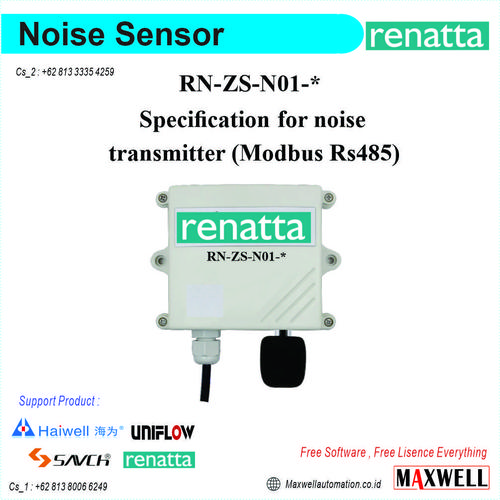 Jual Noise Sensor ( RS485 Modbus RTU ) Sensor Pendeteksi Kebisingan ...