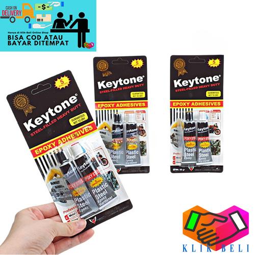 Jual Lem Epoxy Keytone Lem Besi Campur 5 Menit Kering Adhesive Glue ...