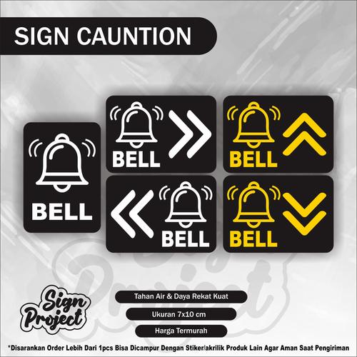 Promo BELL RUMAH STIKER VINYL PENUNJUK ARAH POSISI BELL STIKER BELL ...