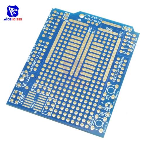 Jual Prototype PCB Board for Arduinoo Uno R3 PCB Prototipe lubang Dual ...