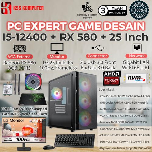 Jual Komputer / PC Desain Core i5 Gen Terbaru + VGA 8GB + NVME 512GB + Monitor 24 Inch Lengkap ...
