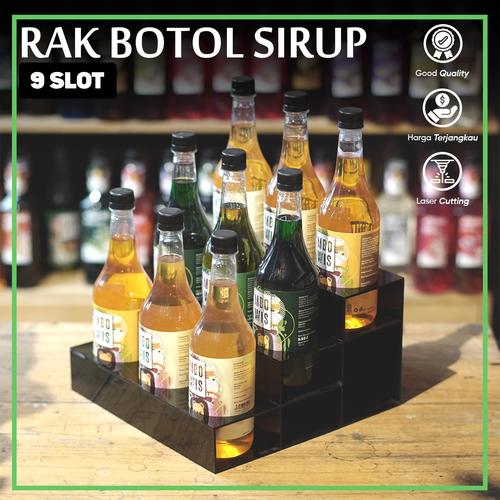 Promo Rak Display Botol Sirup Isi 9 Bahan Akrilik - Kotak, Putih - Kab ...