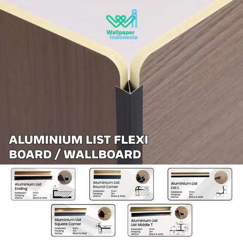 Jual ALUMINIUM LIST FLEXI BOARD / WALLBOARD PANJANG 3MTR - List Ending ...