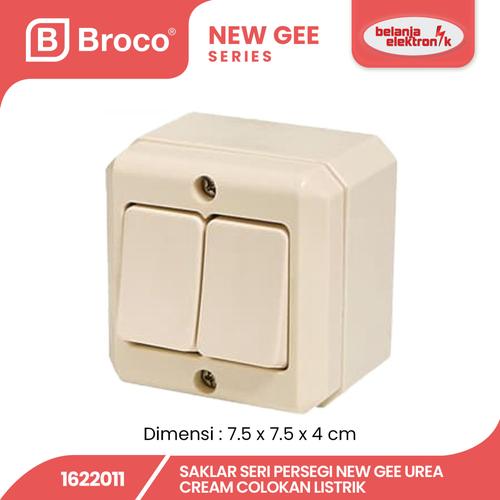 Jual BROCO STANDARD LINE 1622011 SAKLAR SERI OUTBOW PERSEGI CREAM ...