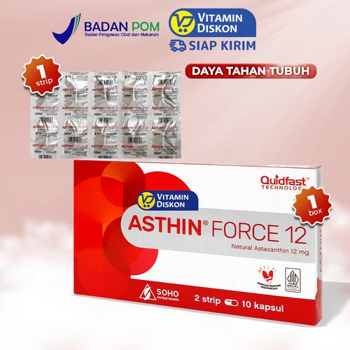 Promo ASTHIN FORCE 12 MG | Astaxanthin Suplemen Daya Tahan Tubuh - 1 ...