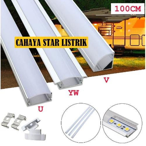 Jual Rumah Lampu LED Strip List Rel Kap Aluminum Acrylic Cover ...