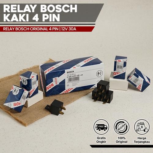 Jual Relay BOSCH Kaki 4 Pin / 5 Pin Relay 12v / 24v 30 Ampere Mobil ...