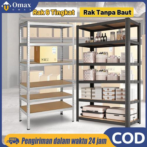 Promo Rak Besi Siku 6 Susun Rak Tanpa Baut Serbaguna Boltless Rack MDF ...
