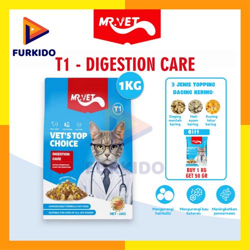 Promo [SPECIAL LIVE] MrVet / Mr Vet T1 Digestion Care All Life Stages Cat Holistic 1 Kg ...