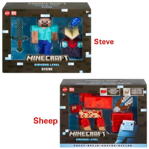 Promo Mainan Anak Minecraft The Movie Diamond Level Steve Sheep Action ...