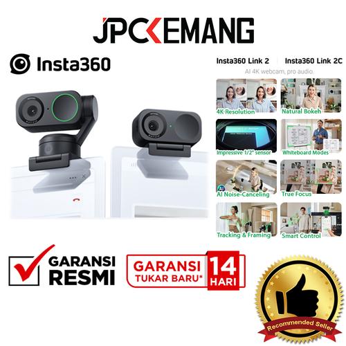 Promo Insta360 LINK 2 / LINK 2C 4K AI UHD Webcam Portable Insta 360 Web Cam Garansi Resmi - Link ...
