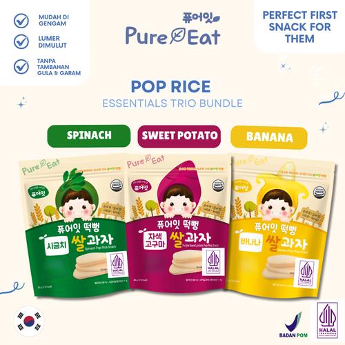 Promo [Bundle of 3] Pure Eat Pop Rice Essentials Trio Bundle - Snack ...