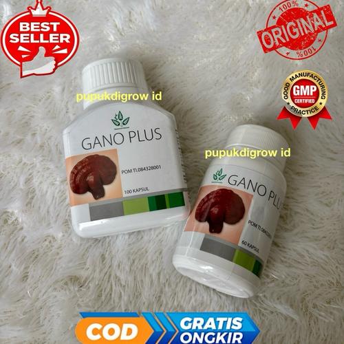 Jual Gano Plus Ganoderma Lucidiuum 60 Kapsul Obat Diabetes Benjolan ...