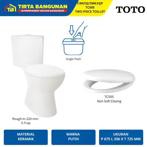 Promo TOTO CW633J SW633JP TC505 CLOSET KLOSET TOILET WC DUDUK SINGLE ...